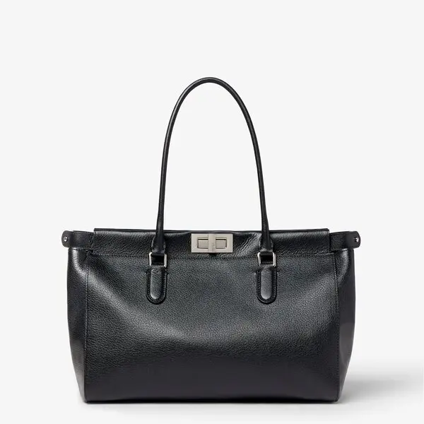 Fendi Peekaboo Tote Small Black Leather Bag - [black]